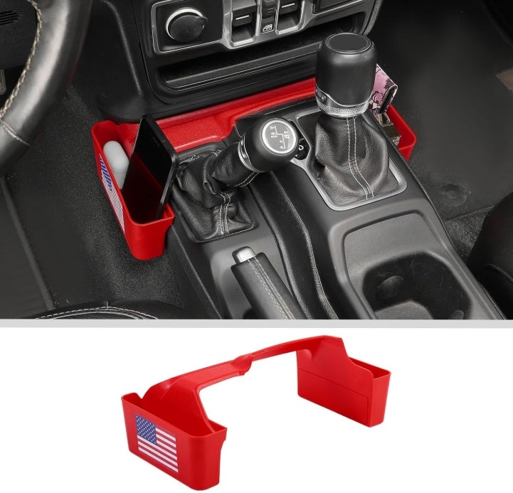 Gear Shift Storage Box Compatible with 2018-2025+ Jeep Wrangler JL JLU ...