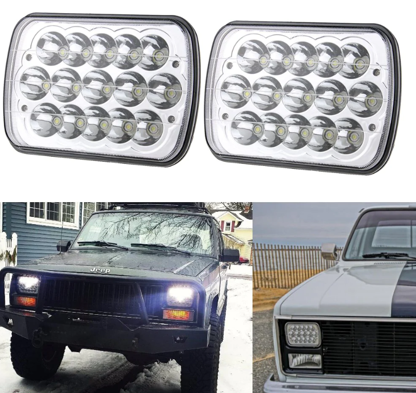 5x7 LED XJ Headlights | Twin Rigs of the Smokies