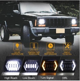 5x7 LED Headlights | Twin Rigs of the Smokies